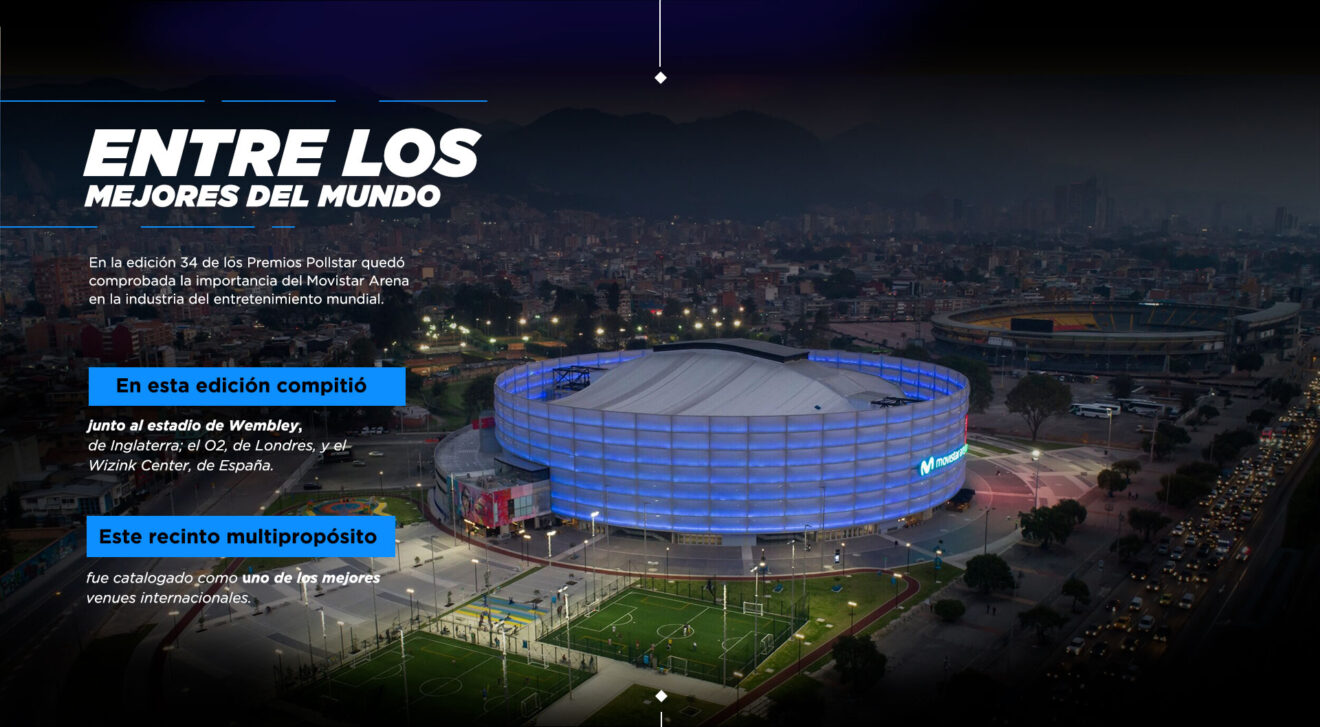 Cinco años del Movistar Arena en Bogotá: Revolucionando eventos